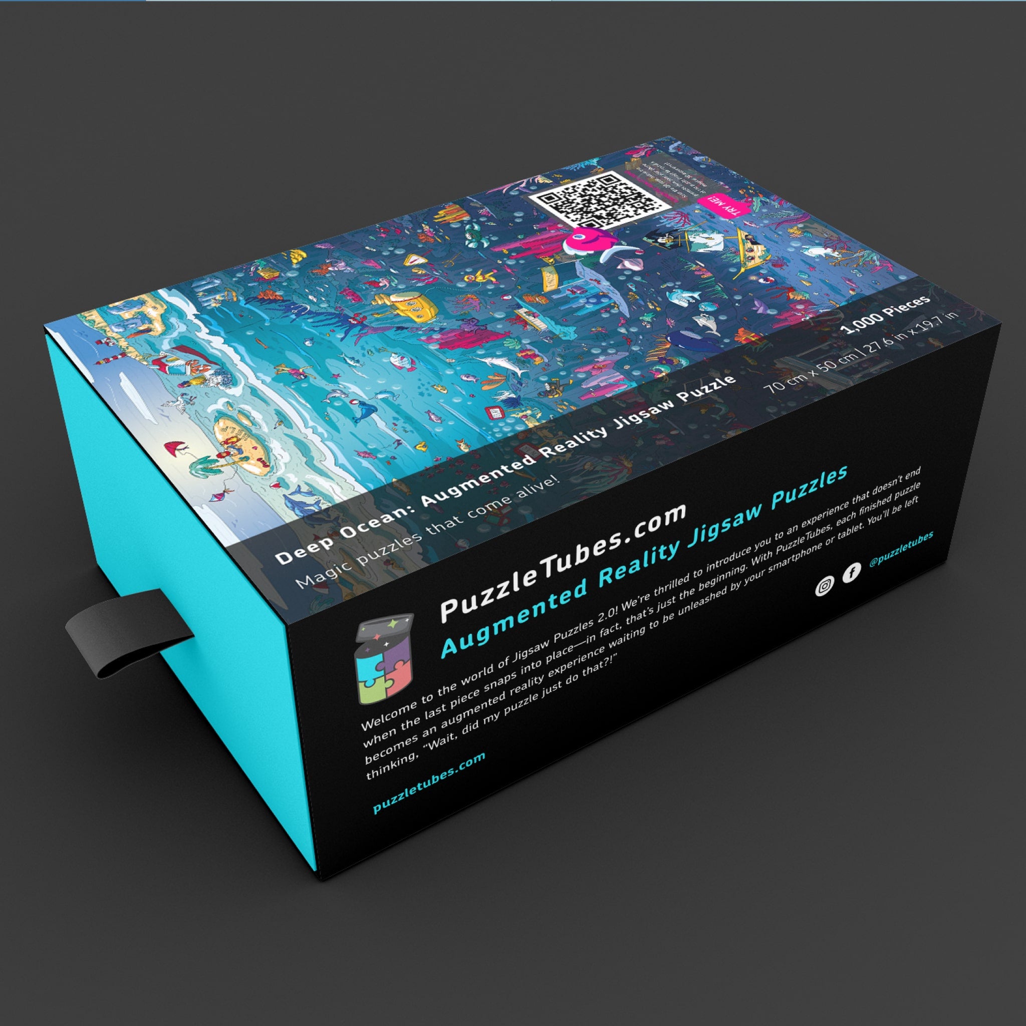 Deep Ocean AR Jigsaw Puzzle - 1,000 Pieces – Puzzle Tubes - AR Jigsaw ...